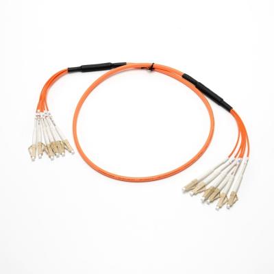 China OM3 6 Core Fiber Optic Patch Cord , Multi Mode Simplex LC LC Fiber Jumper 3.0mm for sale