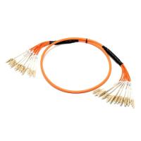China 12 Core Fiber Optic Patch Cord , 3m 10Gb Fiber Optic Cable Lc To Lc for sale