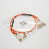 China 12 Core Fiber Optic Patch Cord , 3m 10Gb Fiber Optic Cable Lc To Lc for sale