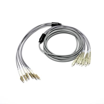 China OM2 Fiber Patch Cord Sc To Lc Multimode 6 Core 12 Core 3m 10Gb for sale