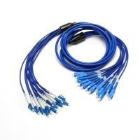 China LC To SC Multi Mode Fiber Optic Patch Cord 12 Core 3m 10Gb for sale