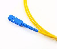 China PVC LSZH SC SC UPC Fiber Optic Patch Cord Single Mode Simplex for sale