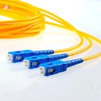 China PVC LSZH SC SC UPC Fiber Optic Patch Cord Single Mode Simplex for sale