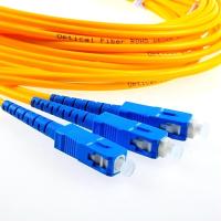 China PVC LSZH SC SC UPC Fiber Optic Patch Cord Single Mode Simplex for sale