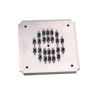 China 24 Connectors Polishing Fixture Mu Apc 24 Fiber Harden Stainless Steel S136 for sale