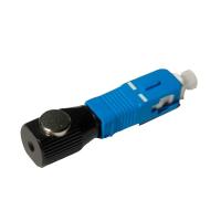 China SC Bare Fiber Optic Adaptor Simplex PVC / Metal Material for sale