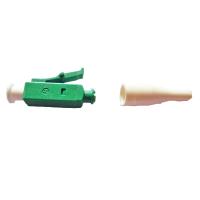 China Green Housing  Lc Apc Fiber Connector 0.9mm SM 50dB Return Loss for sale