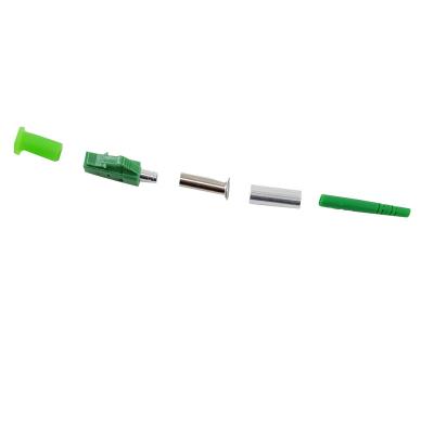 China Green Housing Fiber Optic Accessories , 2.0 SM Lc Apc Connector for sale