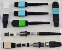 China Fiber Optic MPO MM Connector Telecomunication Class FCC certificated for sale