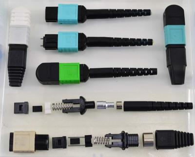 China CATV CCTV Fiber Optic Accessories , Mpo Mm Connector For 3mm Cable for sale