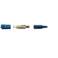 China 0.9mm Sc Upc Optic Fiber Connector Telecomunication Class Blue Housing for sale