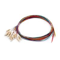 China 12 Color Fiber Optic Pigtails Single Mode LC ST FC SC UPC With PVC/LSZH Jacket for sale