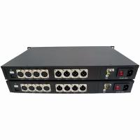 China 4Ch Bidirectional Balanced Audio To Fiber Converter With XLR Connector for sale