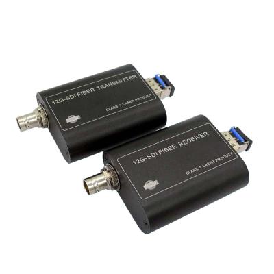 China 12G-SDI over Optic Fiber, 4K-SDI Optic Converter, 1 Ch Ultra HD Signal over 10 Km SM Fiber,  Comply with SMPTE ST-2082, for sale