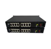 China 9/125u Single Mode 8 Channels 3 Pin XLR Balanced Audio Over Fiber Converter for sale