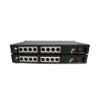 China 3 Pin XLR Banlanced Audio To Fiber Converter 1U Rack 8 Channels for sale
