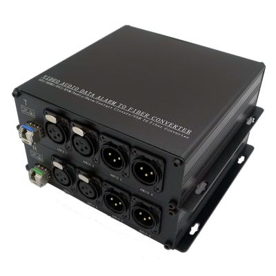 China Bi-Di XLR Balanced Audio To Fiber Converter 2-Ch 3 Pin XLR for sale