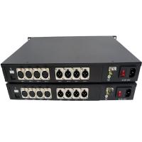 China 4 Ch 2 Way Balanced Audio To Fiber Optic Converter Radio And Broadcasting Balanced Audio Over Fiber To XLR Audio Fiber for sale