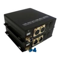 China 2CH Unidirectional AES EBU Audio Over Fiber Extender For Broadcast System for sale