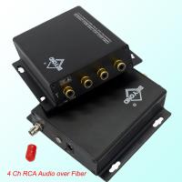 China 4Ch Audio to Fiber Optic Converter Extender RCA Audio Connector for sale