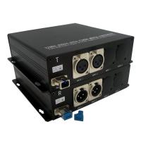 China Mic Line Level Audio To Fiber Converter Balanced To 500 Meters MM Fiber Or 20 Kilometers SM Fiber for sale