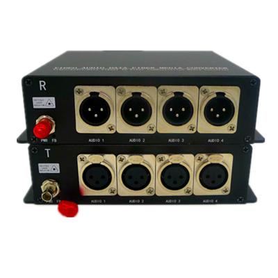 China Two Way XLR Audio To Fiber Converter Broadcasting BIDI Balanced Audio for sale