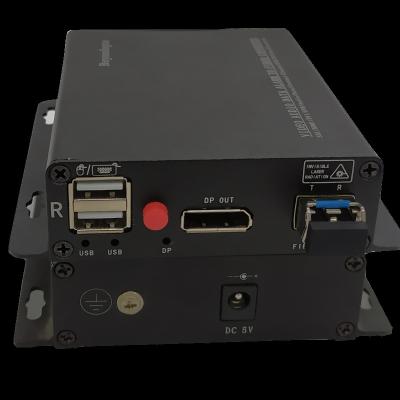 China Displayport To Fiber Extender with remote power switch for sale