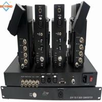 China TV Camera to OB Van over Fiber multiplexer converter in EFP,support tally,remote,genlock for sale