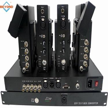 China TV Camera to OB Van over Fiber multiplexer converter in EFP,support tally,remote,genlock for sale