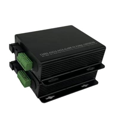 China 4CH Analog XLR Audio Over Fiber With Green Standard Terminals for sale
