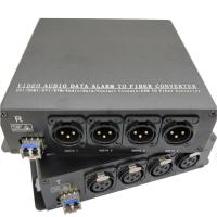 China AES EBU Fiber Optic To Analog Audio Converter 4ch with Single Fiber for sale