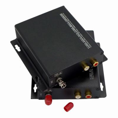 China RCA Audio To Fiber Converter 2 Channels ST FC SC LC Optional Interface for sale