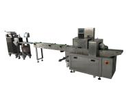 China Full Automatic Energy Bar Flow Wrapper 35-150 Bags/Min with 90-240mm Film Width for Snack Bar Packaging for sale