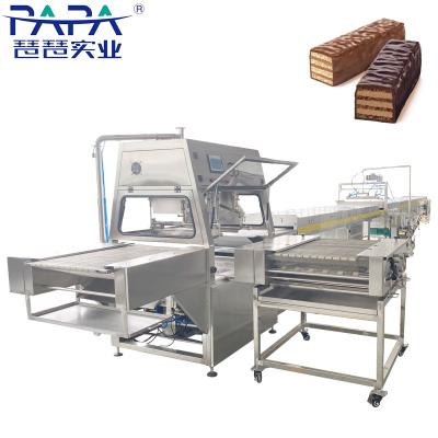 China Industrial Chocolate Enrobing Machine 600mm Belt Width with Cooling Tunnel for Biscuits and Wafers for sale