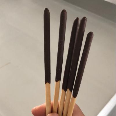 China Papa Fully Automatic Pocky Sticks Finger Biscuit double Chocolate Dipping and Coating Machine for sale