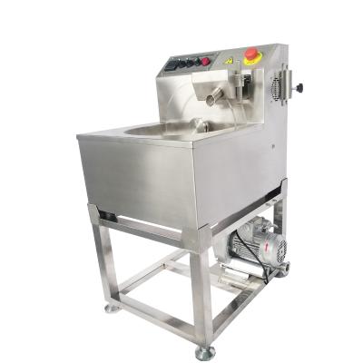 China Mini Continuous Cocoa Butter Tempering Machine 8-40kg/h Small Chocolate Melt Machine 220V for sale