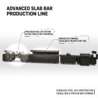 China Candy Bar Making Machine P403 Industrial Nougat Chocolate Protein Caramel Bar Production Line with PLC Control Enrobing System for sale