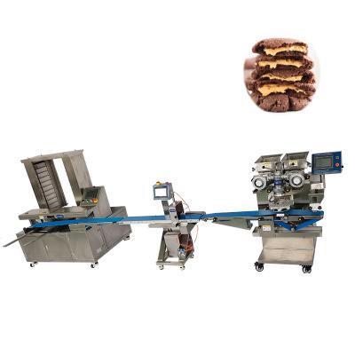 China P160 Automatic Stuffed Energy Bar Production Line - 60 pcs/min Capacity, 220V Single Phase for Date Bars and Cookies for sale