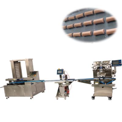 China P160 Automatic Stuffed Energy Bar Making Machine - 60 pcs/min Capacity, 220V Single Phase, 650kg Weight for sale