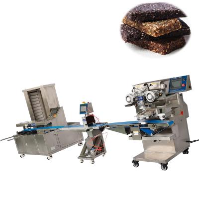 China Automatic Peanut Butter Filled Chocolate Energy Bar Making Machine 60 pcs/min 220V for sale