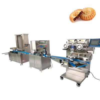 China P160 Fully Automatic Mooncake Making Machine 40-85pcs/min 220V for Maamoul Cookies Production for sale