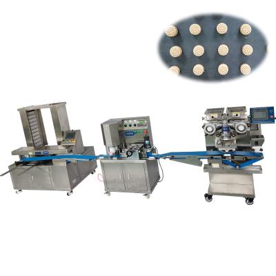China P160 Automatic Encrusting Machine for Mooncakes & Maamoul Cookies - 40-85pcs/min Capacity, 220V 4.7kW for sale