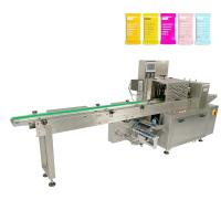 China Full Automatic Chocolate Bar Flow Wrapping Machine 35-150 Bags/Minute with 90-240mm Film Width for sale