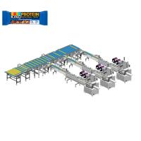 China PA100 Automatic Chocolate Bar Biscuit Cake Flow Wrapping Machine Line 35-220 Bags/Min 220V for sale