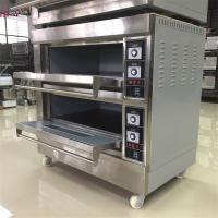 China Mini Electric 304 Stainless Steel Baking Oven 400°C 2 Deck 4 Tray 13.2KW Commercial Oven for sale