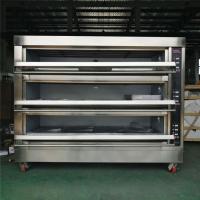 China 3 Deck 12 Trays Mini Electric Baking Oven 37.8KW 400°C Stainless Steel Commercial Oven for sale