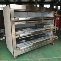 China 3 Deck 12 Trays Mini Electric Baking Oven 37.8KW 400°C Stainless Steel Commercial Oven for sale