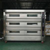 China 19.8KW Commercial Baking Oven - 3 Deck 9 Tray Stainless Steel Electric with 400°C Temperature for sale