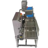 China PE15 Commercial Chocolate Enrobing Machine 15kg Capacity 220V for Donuts Bread Cake Biscuit Coating for sale