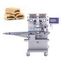 China 304 Stainless Steel Automatic Encrusting Fig Bar Forming Machine - 60 pcs/min Capacity, 220V Single Phase for sale